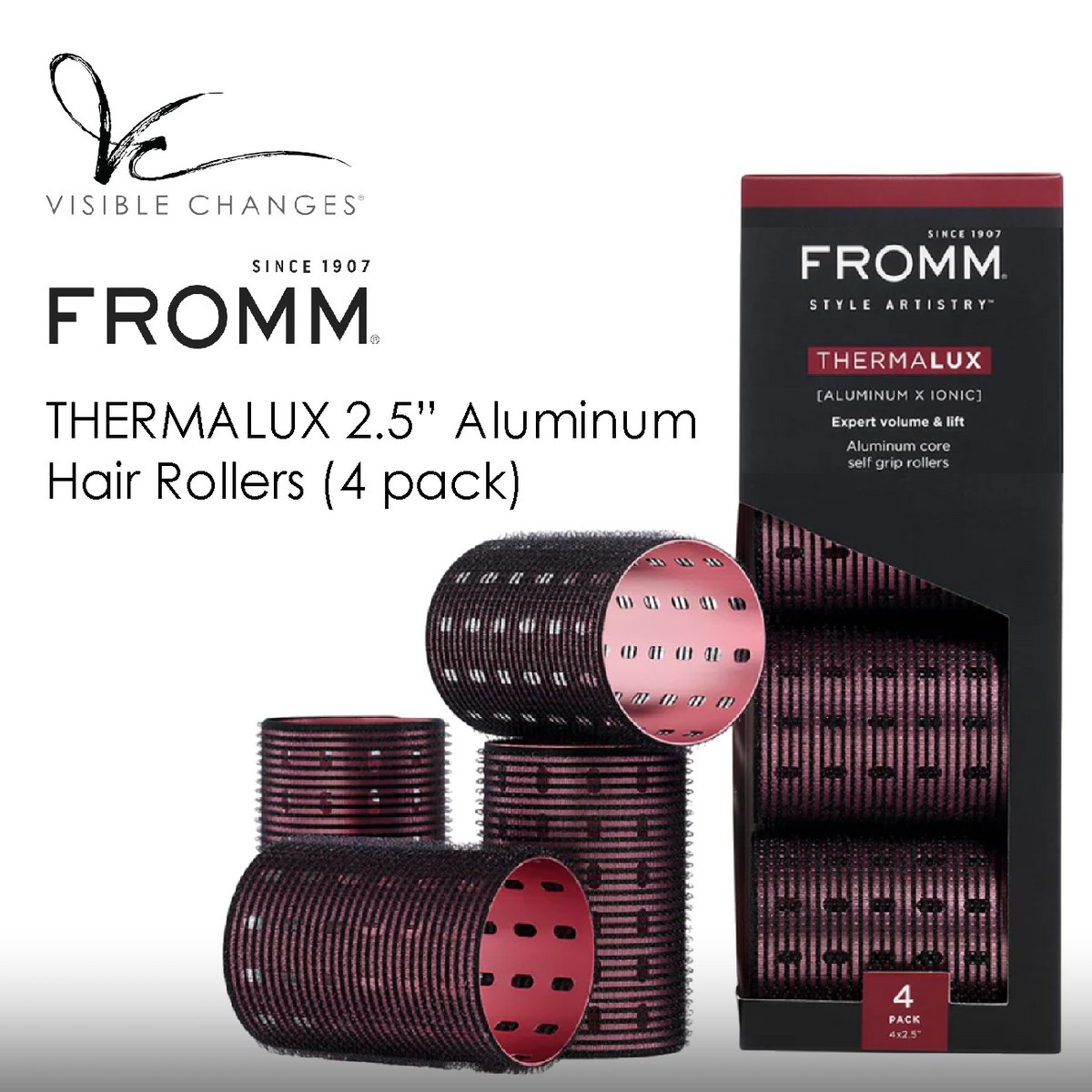 Thermalux 2.5" Aluminum Hair Rollers - 4 Pack – Visible Changes Online ...
